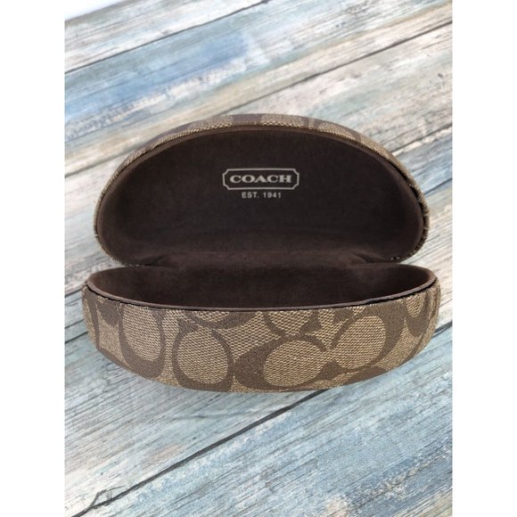 Coach | Accessories | Coach Hard Shell Clam Case Sunglasses Glasses ...